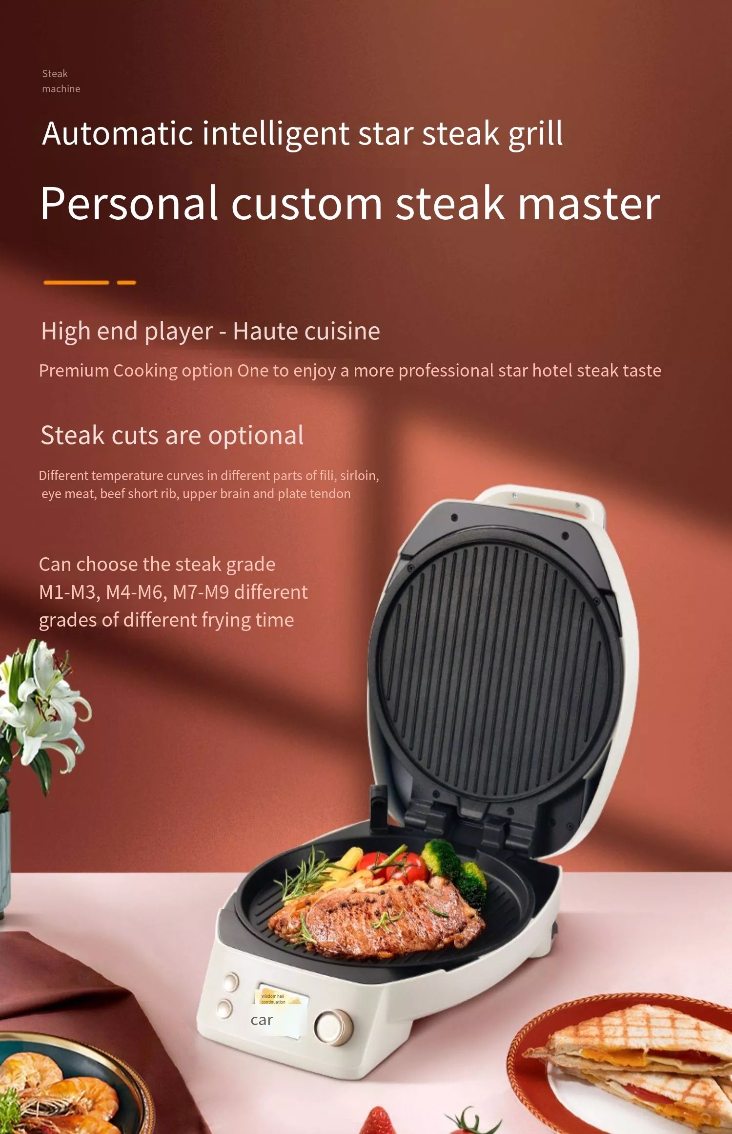 AI牛排煎烤机 Steak frying oven - 深圳市八坤科技有限公司 Shenzhen Bakun Technology Co., Ltd